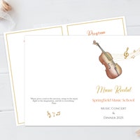 Grand Piano Recital Program - Canva Template - Etsy