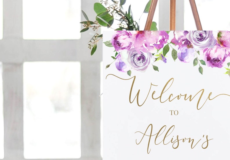 1st Birthday Welcome Sign Printable Editable Template Corjl | Etsy