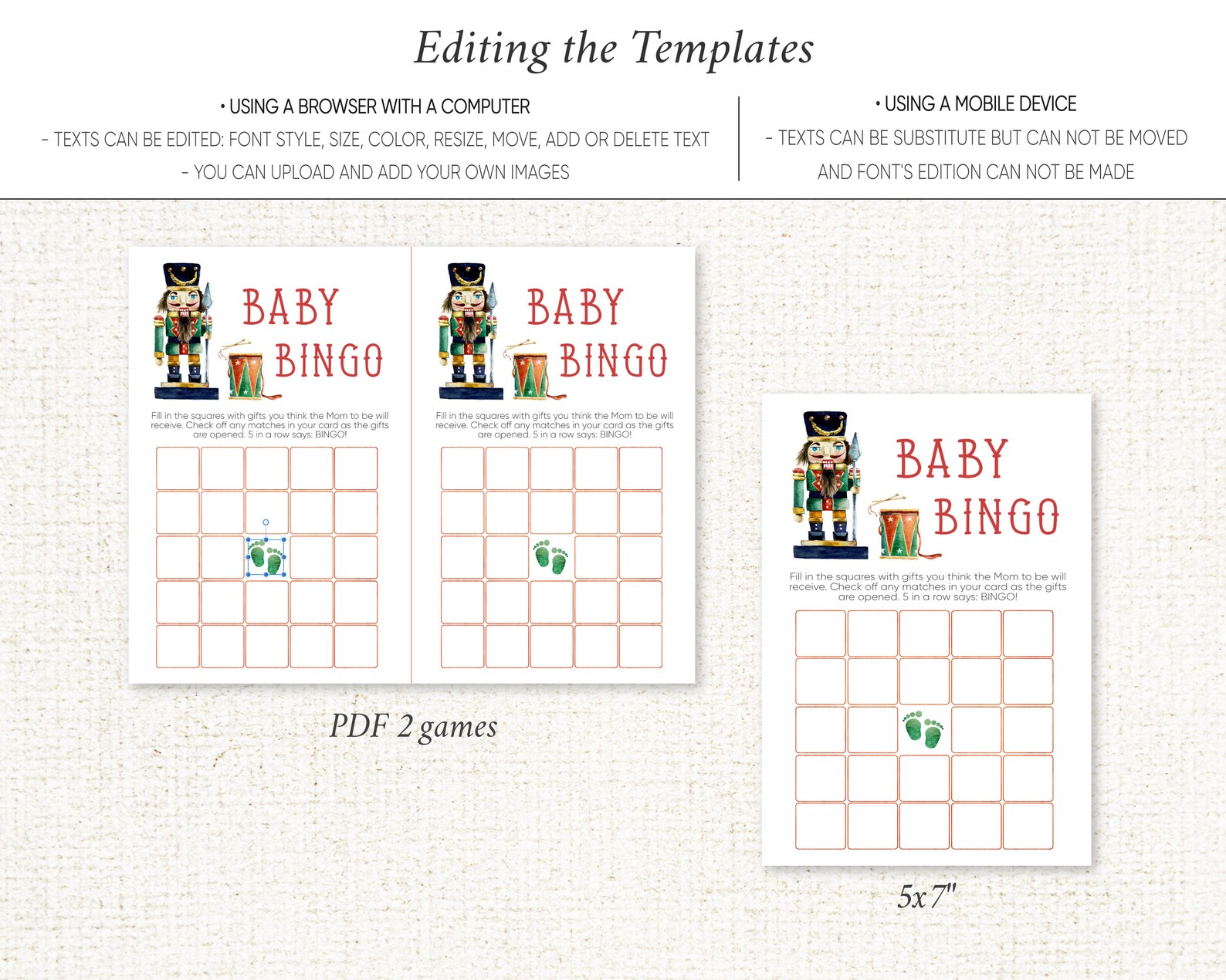 Nutcracker Baby Shower Games Bundle Games Printable - Etsy