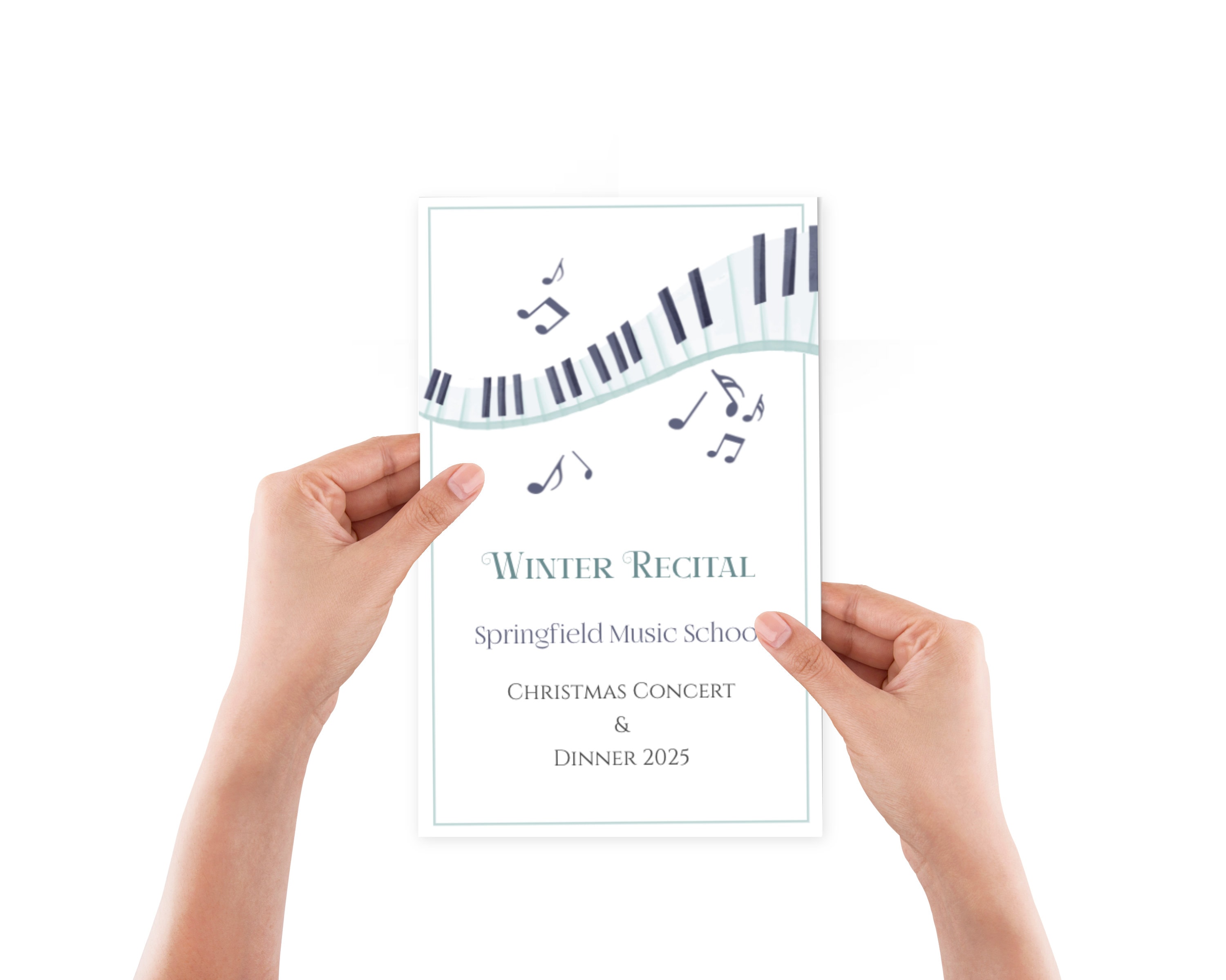 Music Recital Program Editable Template Piano Music Notes - Etsy Singapore
