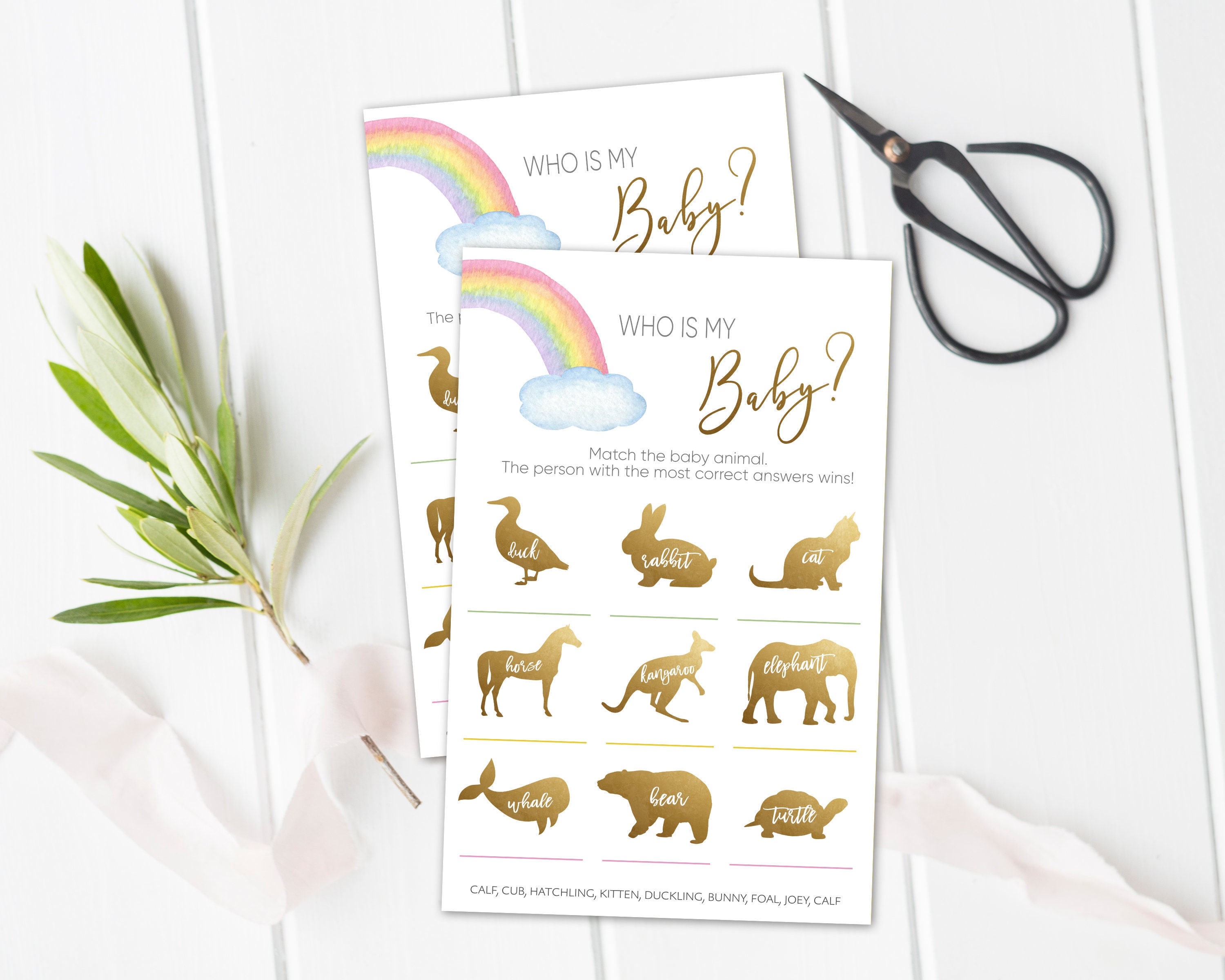 Rainbow Baby Shower Games Bundle Baby Games Printable Editable - Etsy UK