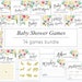 Watercolor Floral Baby Shower Games Bundle (digital Download) - Etsy