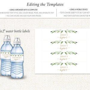 Baptism Program, Printable, Kit, Set, LDS Baptism Girl, Editable ...