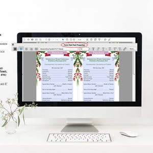 Christmas Program Template Editable PDF Christmas Dinner - Etsy Canada