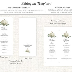 Thanksgiving Menu, Editable Template Corjl, Friendsgiving Dinner Menu ...