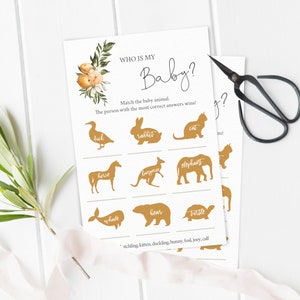 Citrus Baby Shower Games Bundle Printable Set Editable Vintage Orange ...