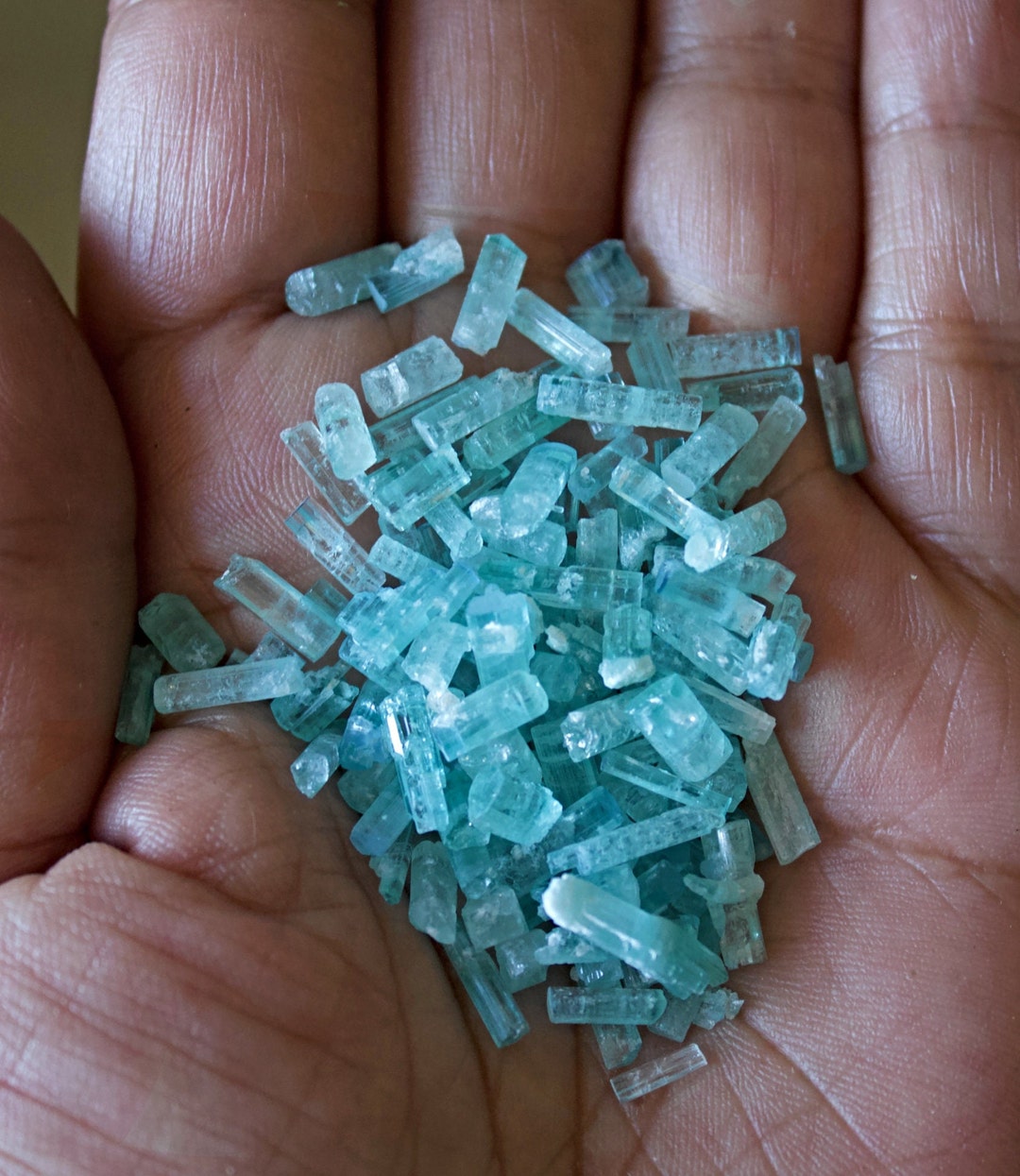 60cts Sea Green Tourmaline Crystal Lot , Seafoam Tourmaline Crystal ...