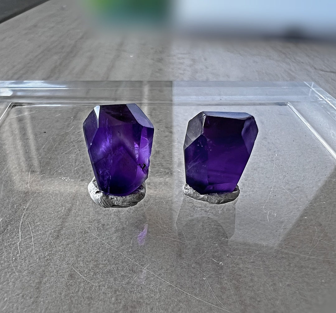 17ct Natural Amethyst Crystal Deep Purple From Africa , Polished ...