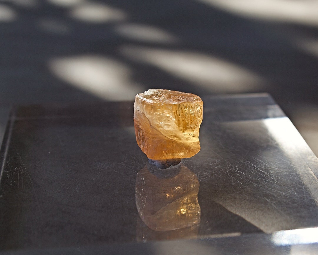 40.5ct Golden Topaz Crystal , Natural Honey Topaz, , Orange Topaz Rough ...