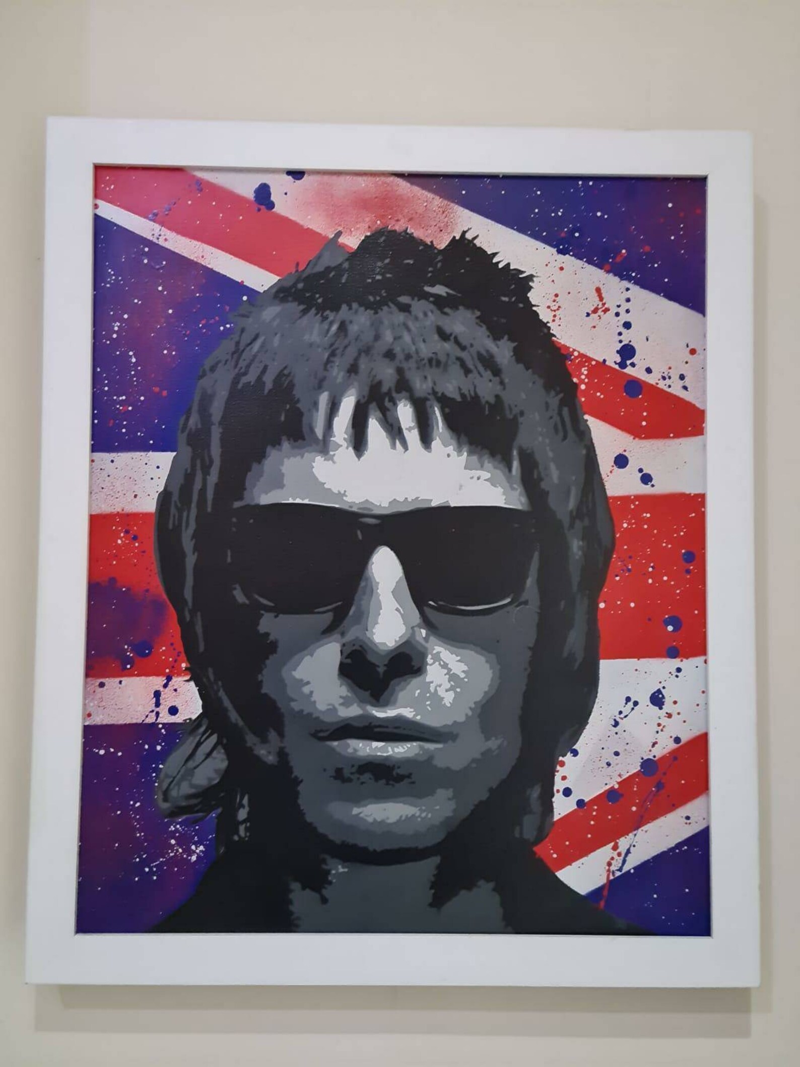 Liam Gallagher hand made hand cut hand painted portrait. | Etsy