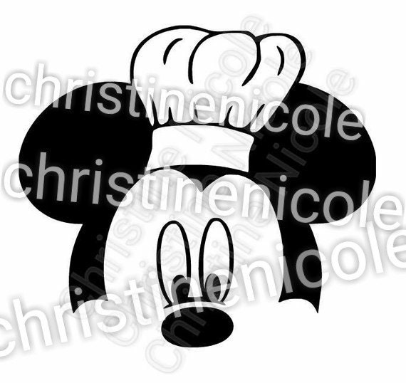 Mickey mouse SVG file chef mickey instant download | Etsy