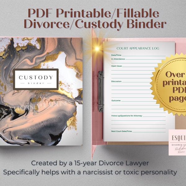 Custody Binder - Etsy