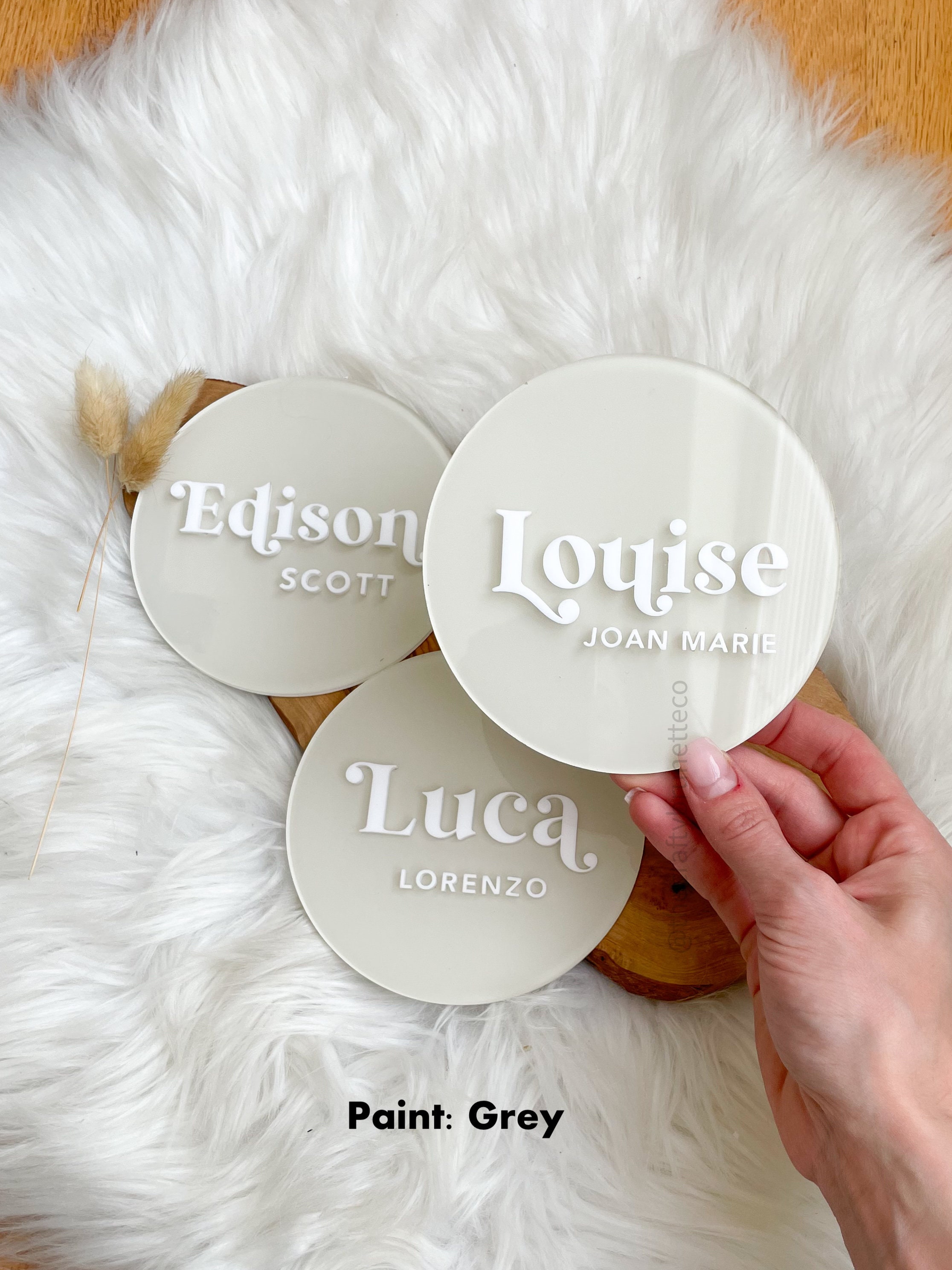 Acrylic Name Plaque, Baby Birth Announcement, Acrylic Plaque for Baby ...