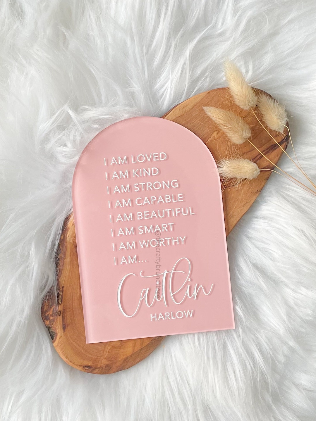 Acrylic Affirmation Sign for Kids, Kids Affirmations, Personalized ...