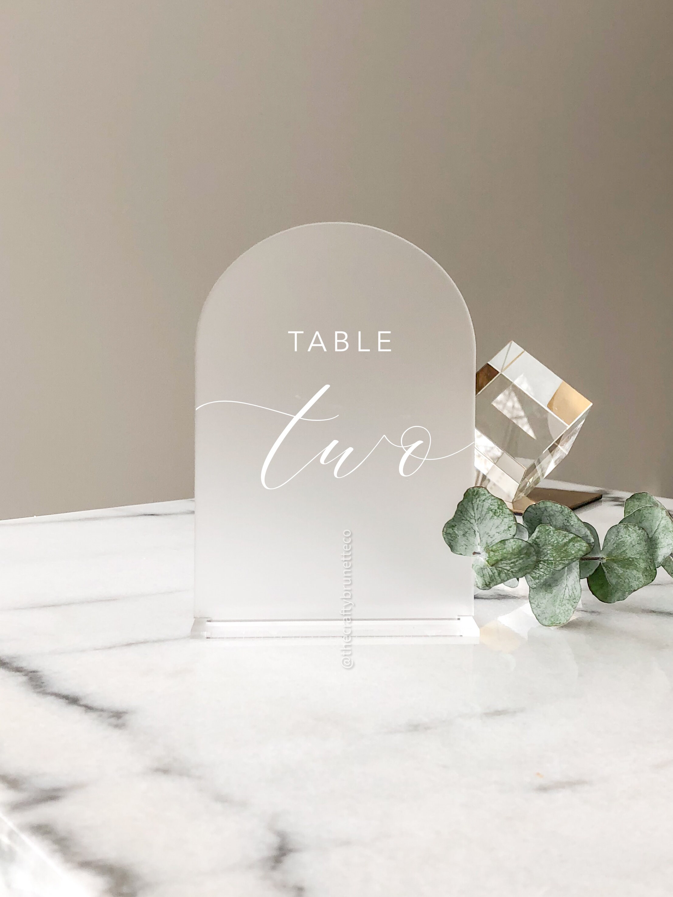 Acrylic Table Numbers With Stand Arch Wedding Table Numbers | Etsy