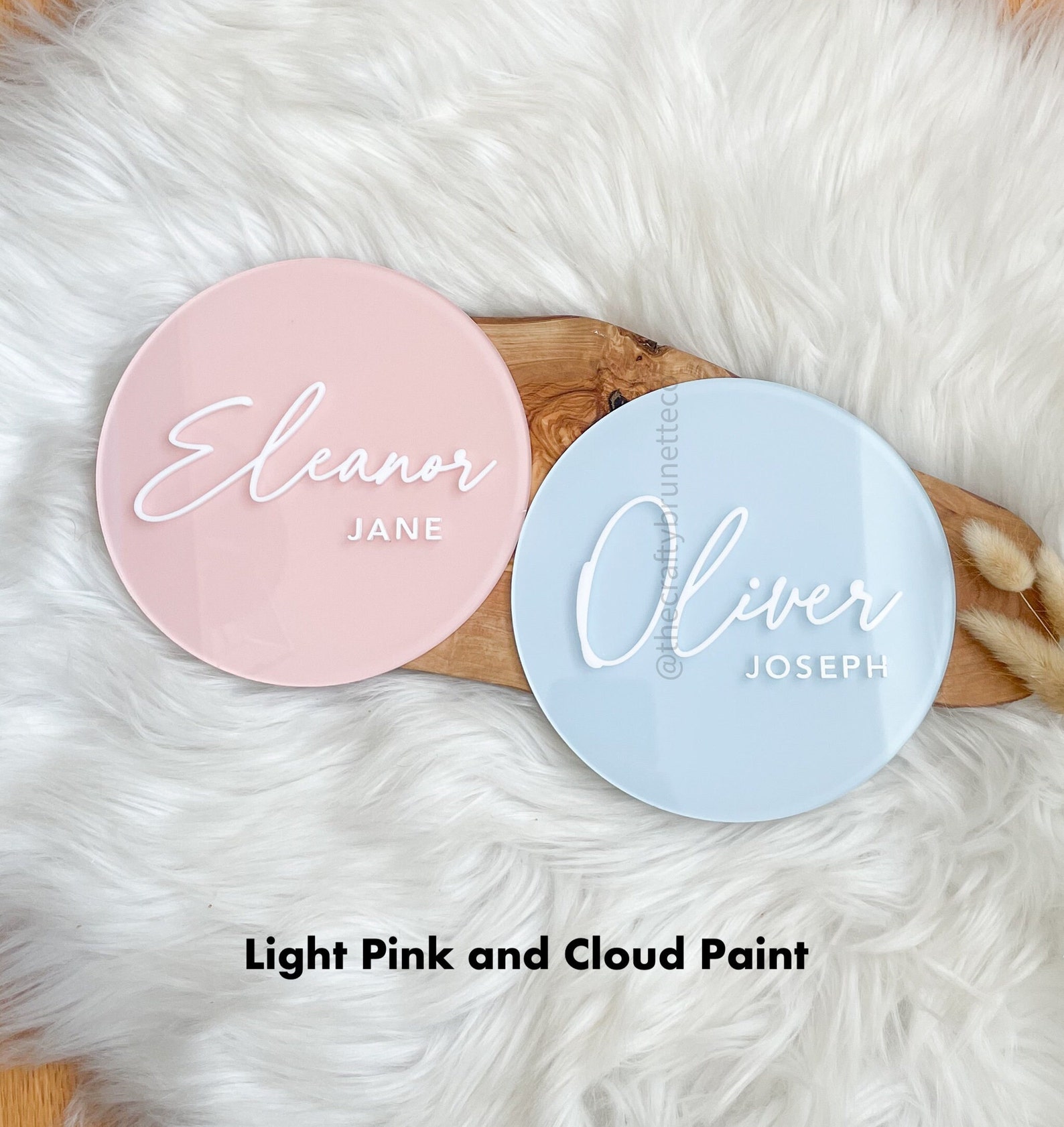Acrylic Name Plaque, Baby Birth Announcement, Acrylic Plaque for Baby ...