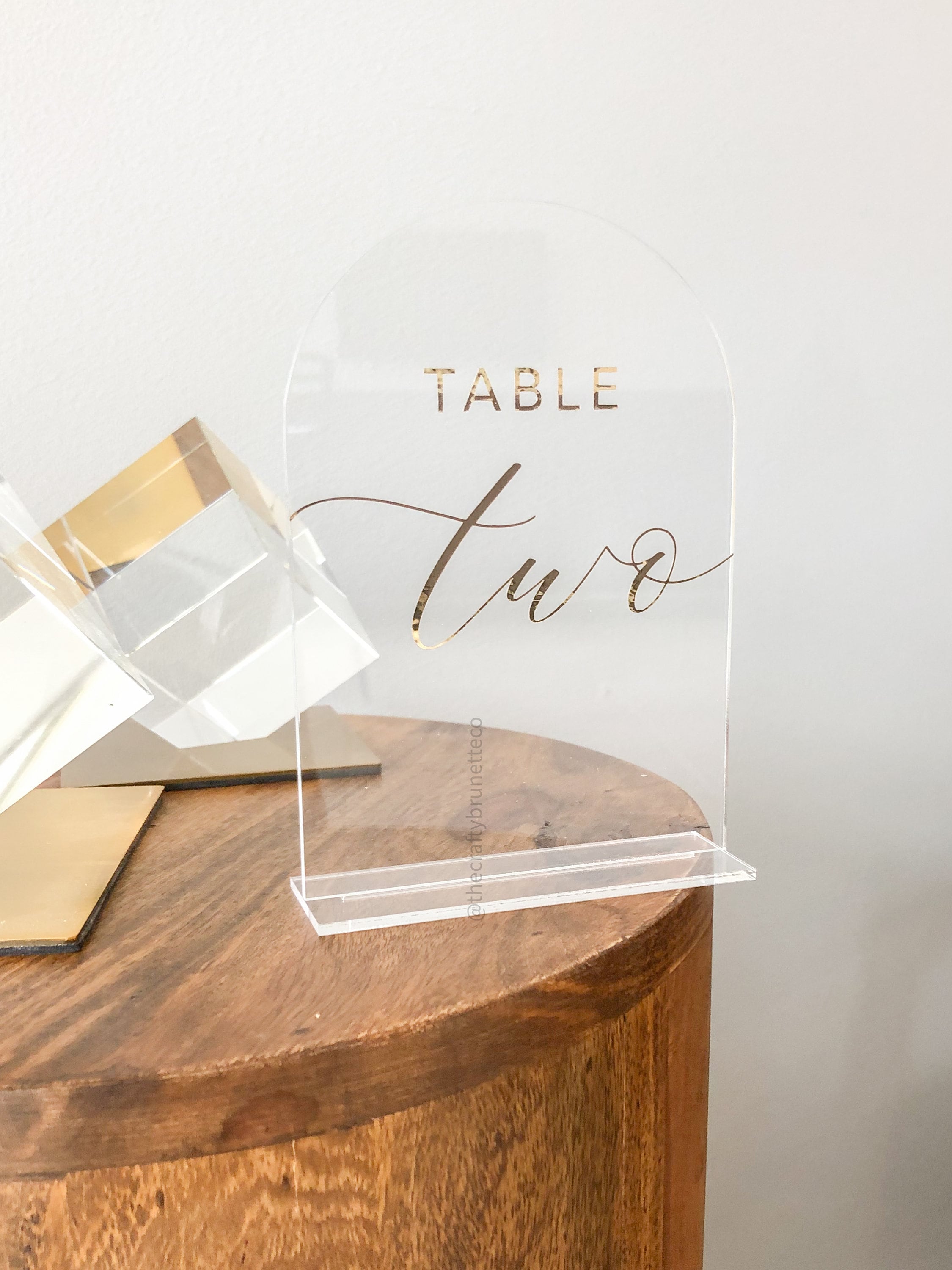 Acrylic Table Numbers With Stand Arch Wedding Table Numbers | Etsy