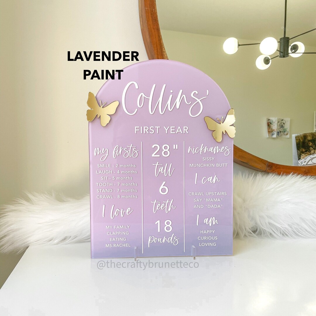 First Year Achievement Board First Year Milestone Board My - Etsy