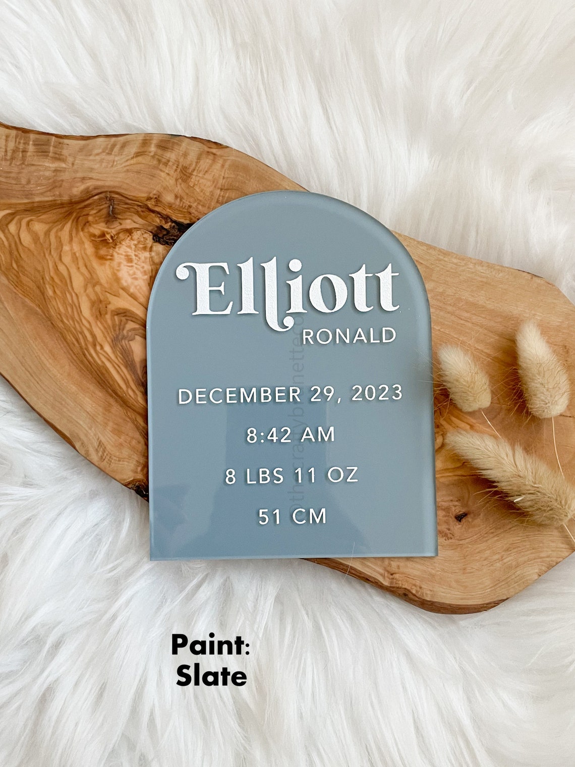 Birth Stat Keepsake Sign, Baby Birth Announcement, Acrylic Birth Stat ...