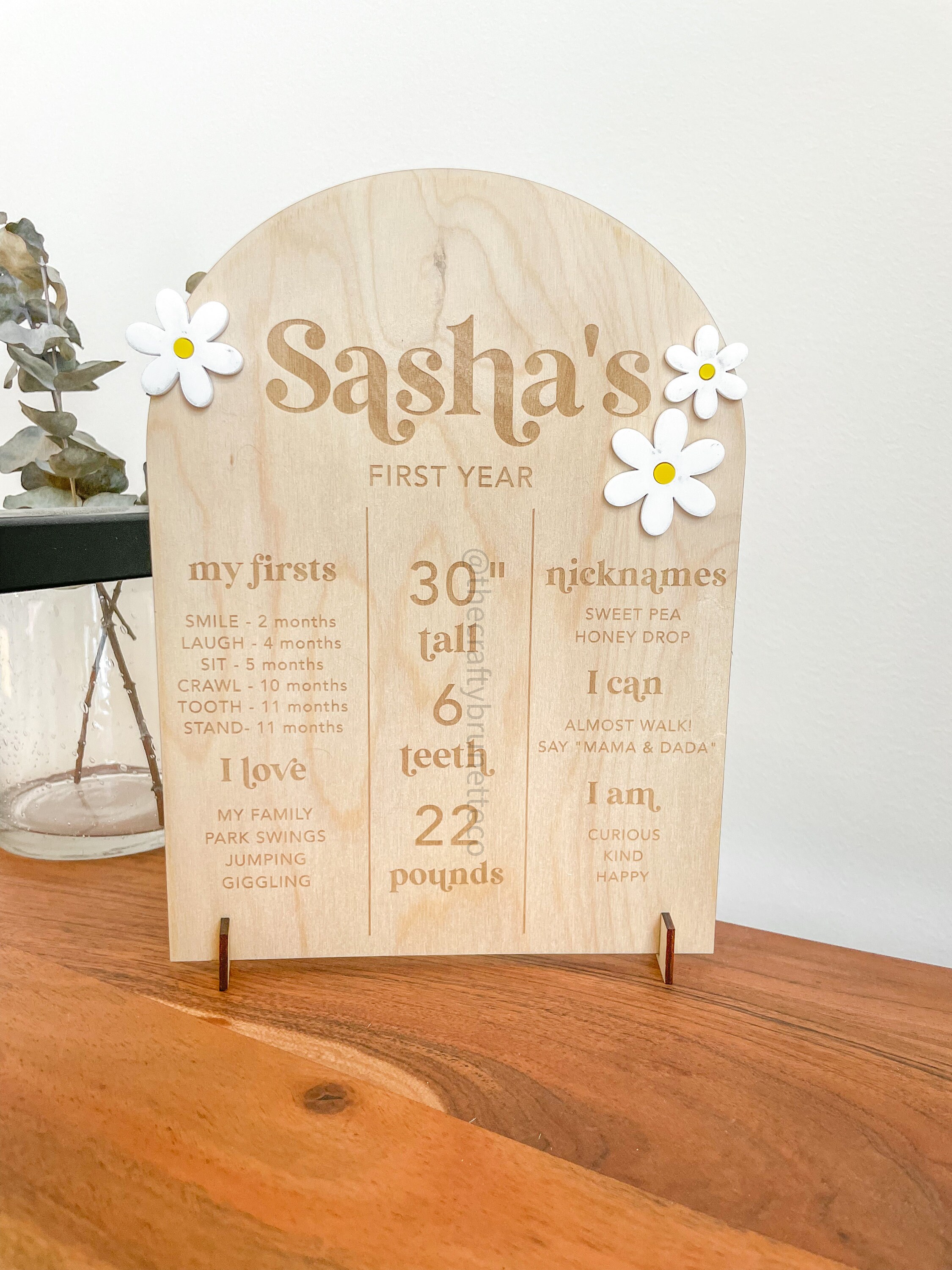 First Year Achievement Board Baby Milestone Board First - Etsy