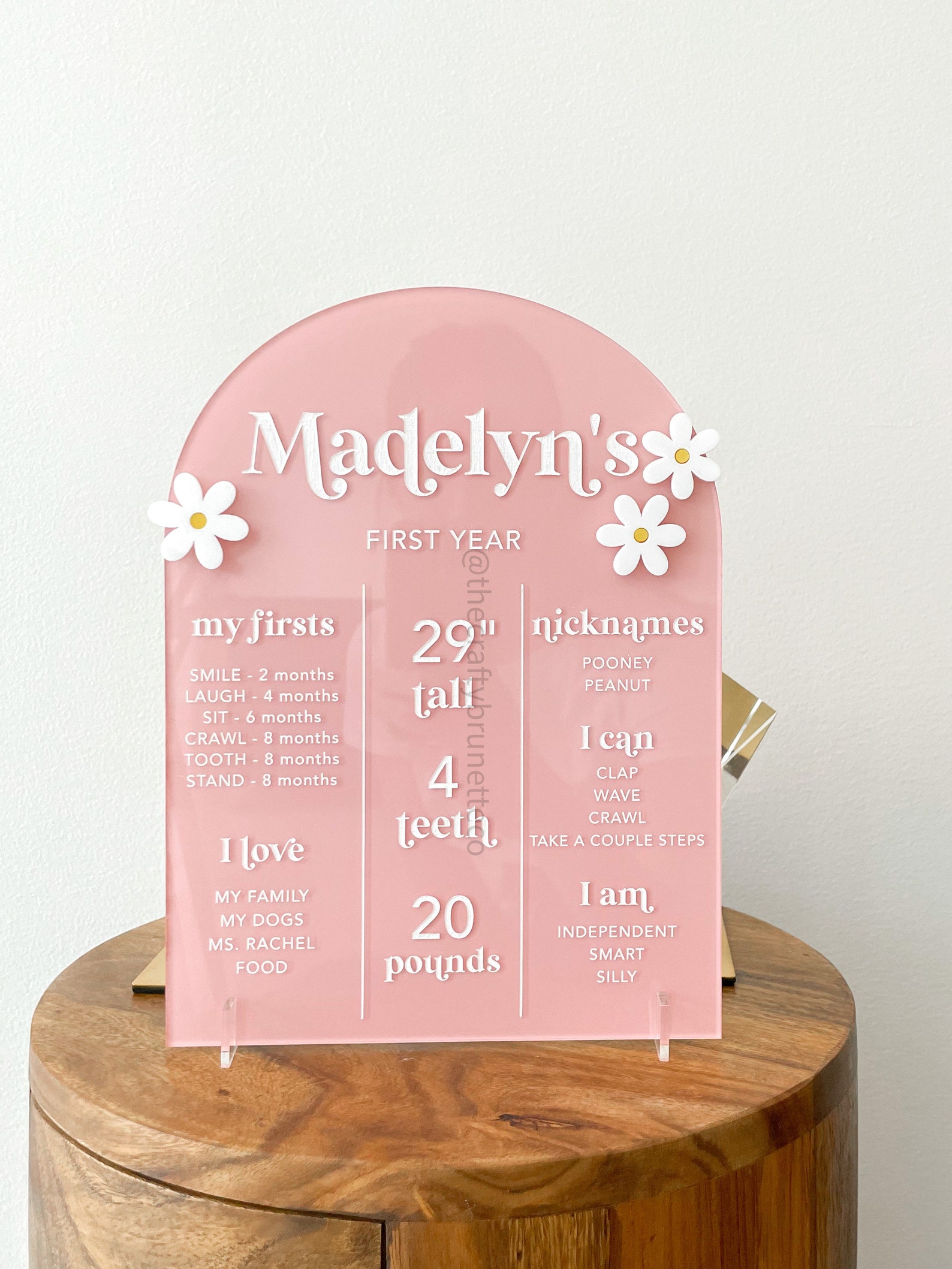 First Year Achievement Board, First Year Milestone Board, My Firsts ...
