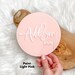 Acrylic Name Plaque, Baby Birth Announcement, Acrylic Plaque for Baby ...