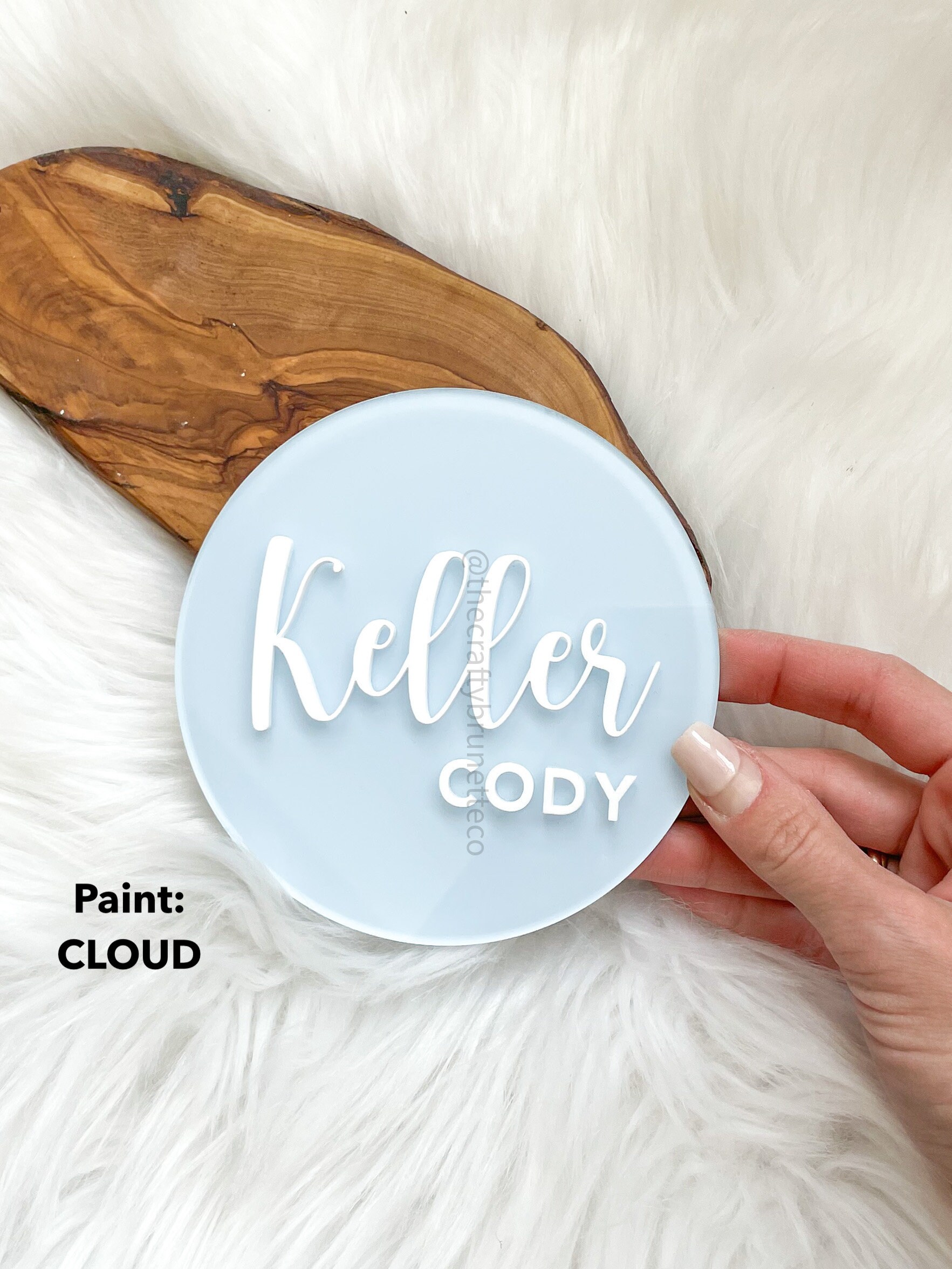 Acrylic Name Plaque, Baby Birth Announcement, Acrylic Plaque for Baby ...