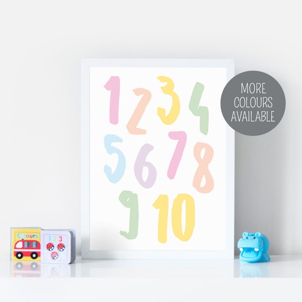 Rainbow Numbers - Etsy UK