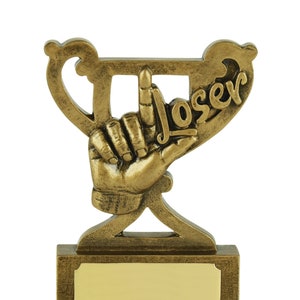 Engraved Loser Trophy - A Great Gag Gift / Present! - Etsy
