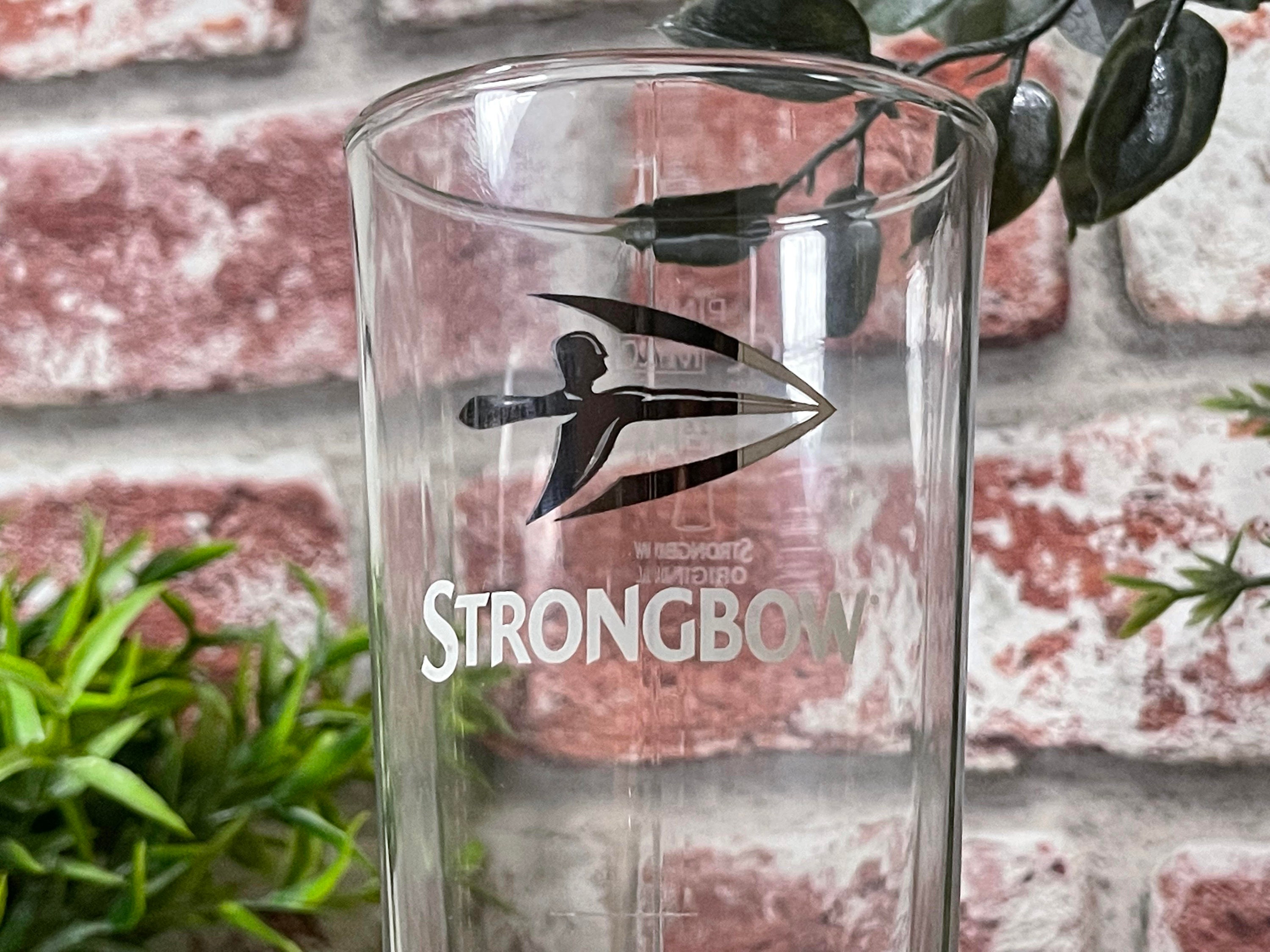 Engraved Strongbow Pint Glass. Personalised With Your Message. - Etsy