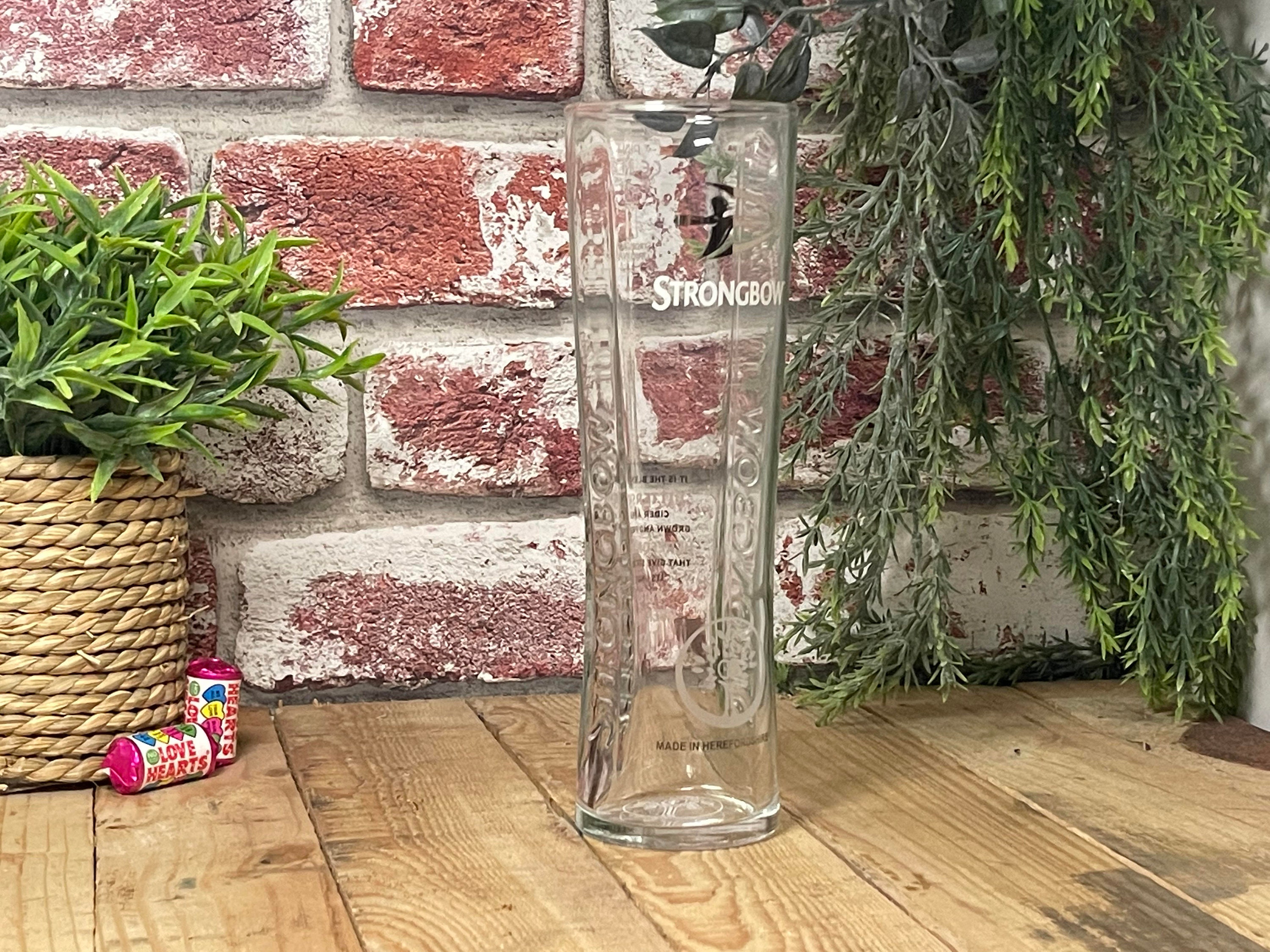 Engraved Strongbow Pint Glass. Personalised With Your Message. Great ...