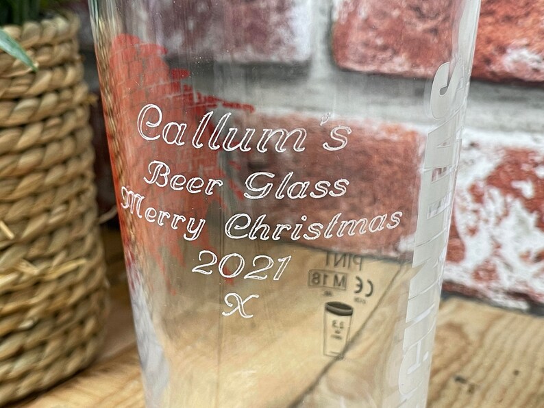 Engraved Lagunitas Pint Glass. Personalised With Your Message. Great ...