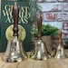Personalised Brass Hand Bell. Engraved With Your Message Perfect for ...