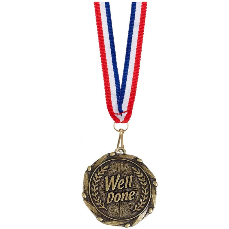 The WELL DONE Medal Engraved With Your Message You Deserve a - Etsy
