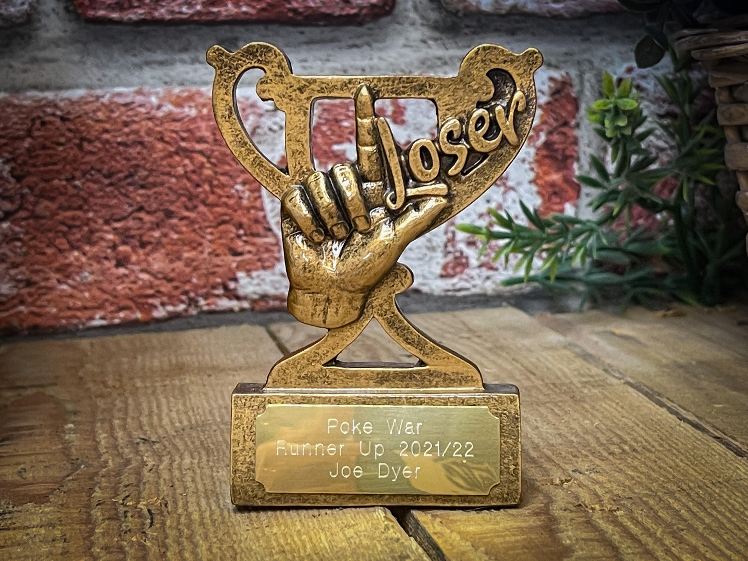 Last Place And First Place Fantasy Football Trophies 3D Printed With Plastic Espiritudetierra