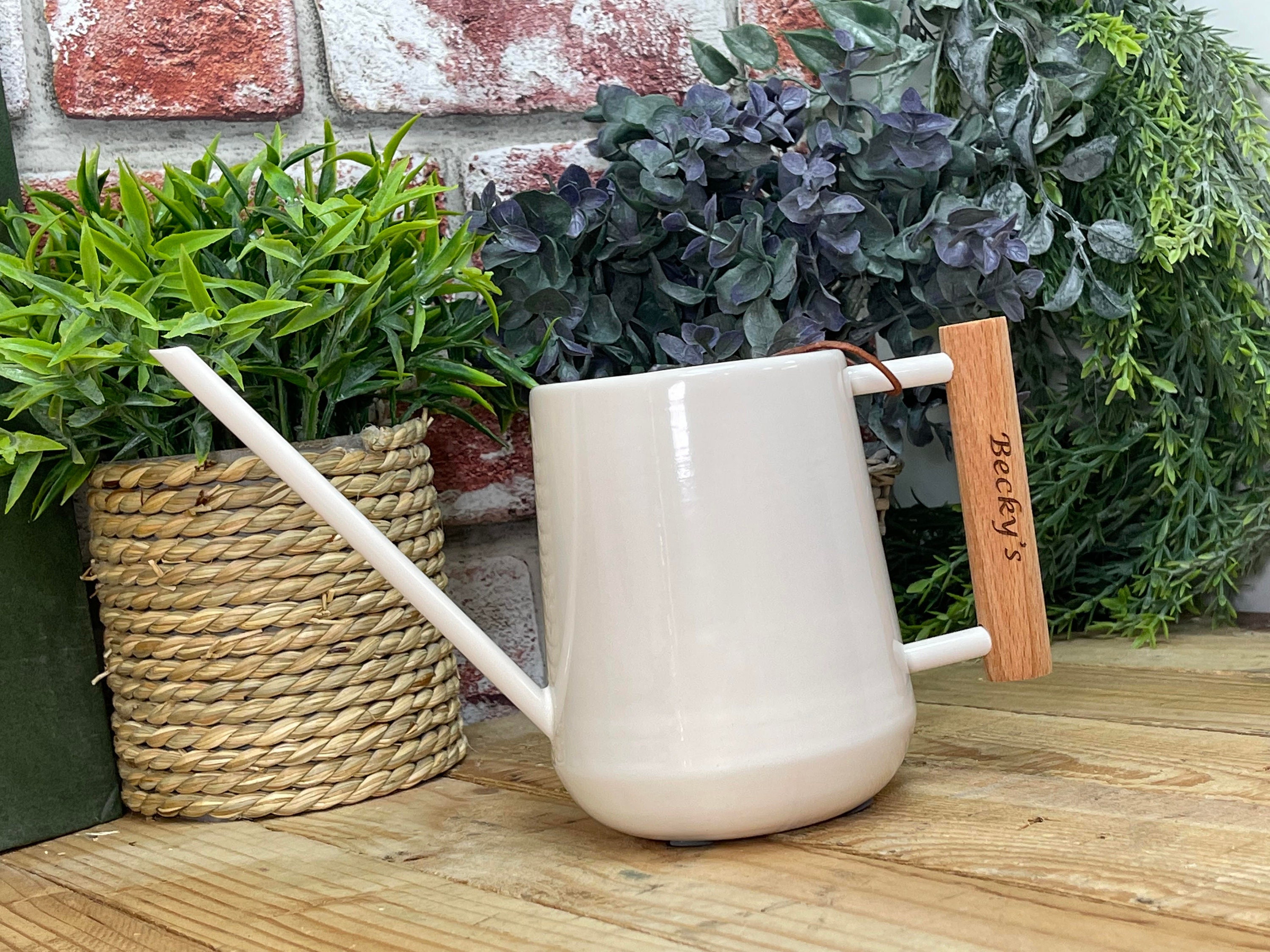 Personalised Engraved Indoor Watering Can. Your Message Laser Engraved ...