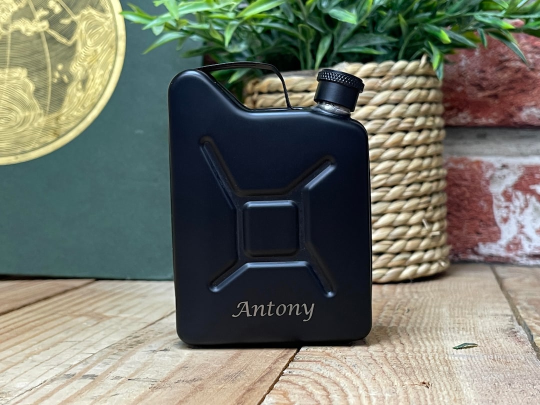 5oz Jerry Can Hip Flask - 4 Colours Available - Engraved With Name or ...