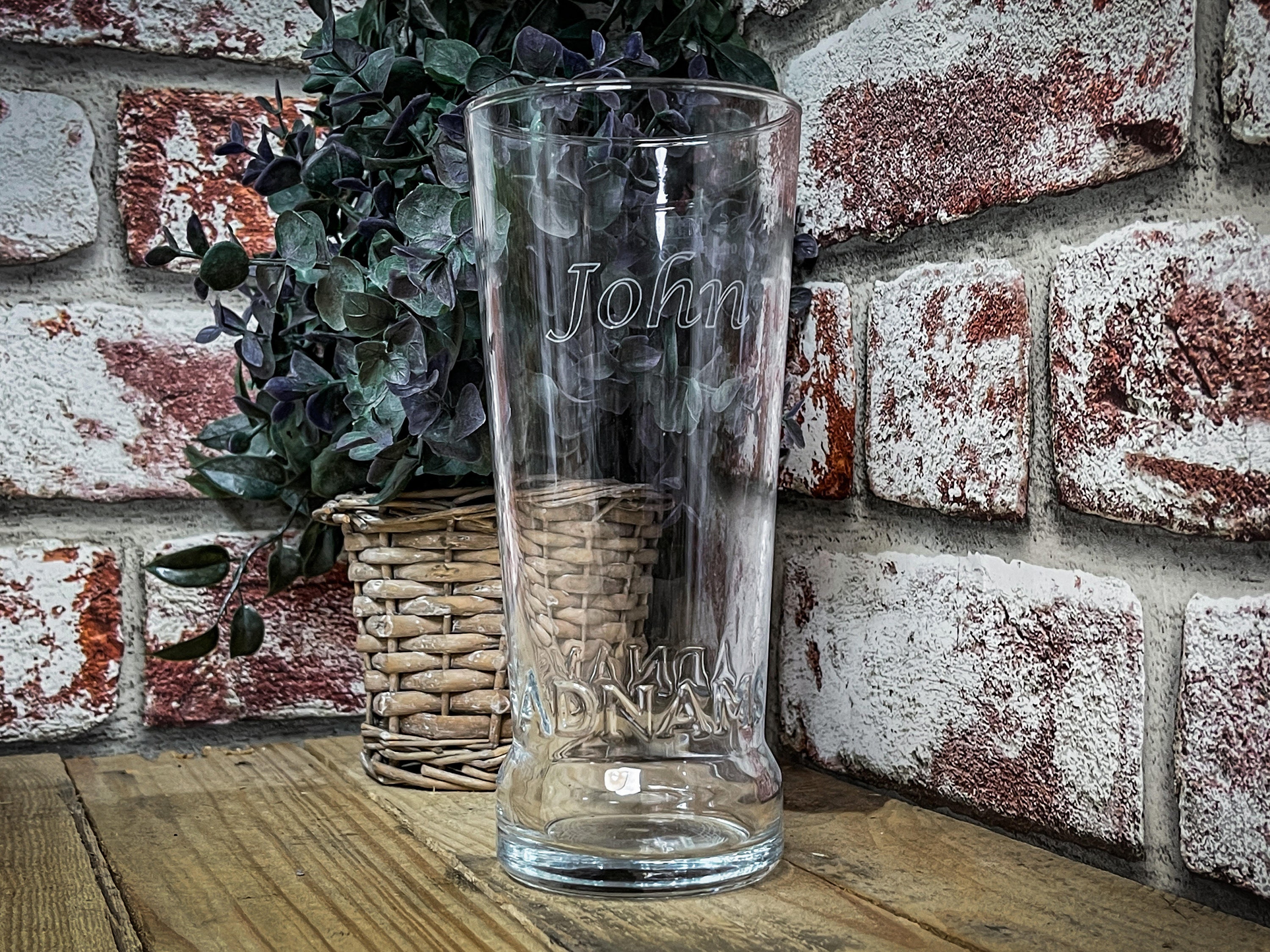 Engraved Adnams Pint Glass. Personalised With Your Message. - Etsy