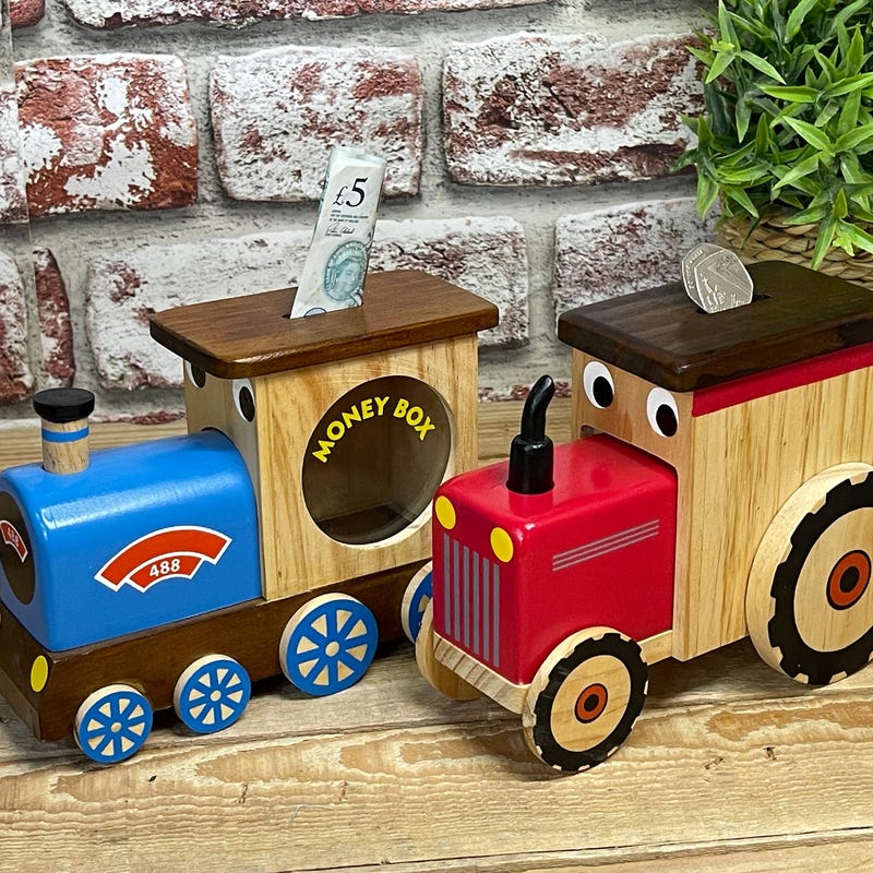 Piggy Bank for Kids Tractor - Etsy UK