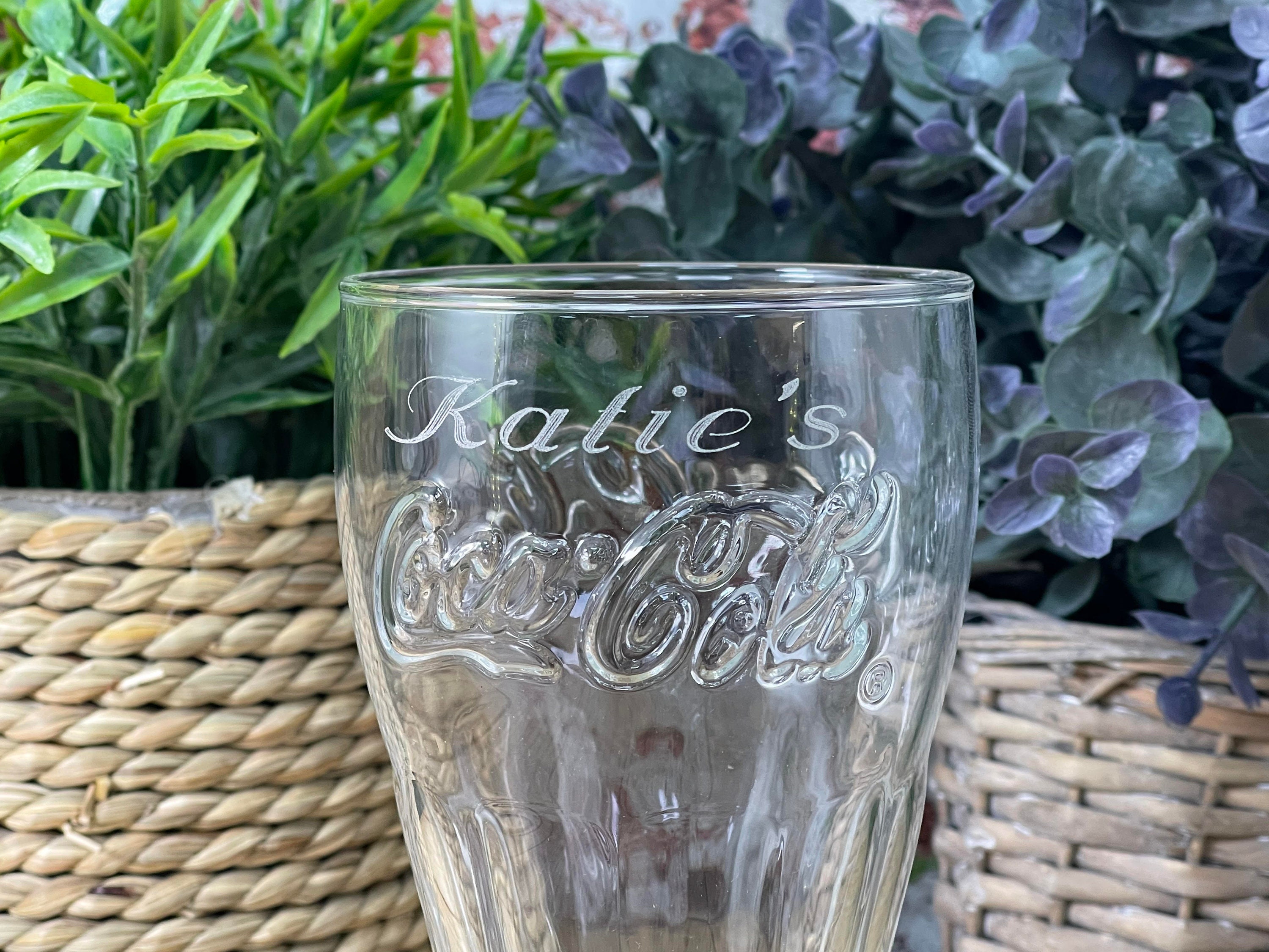 Engraved Coca Cola Glass. Two Sizes Available 22oz or 16oz. - Etsy UK