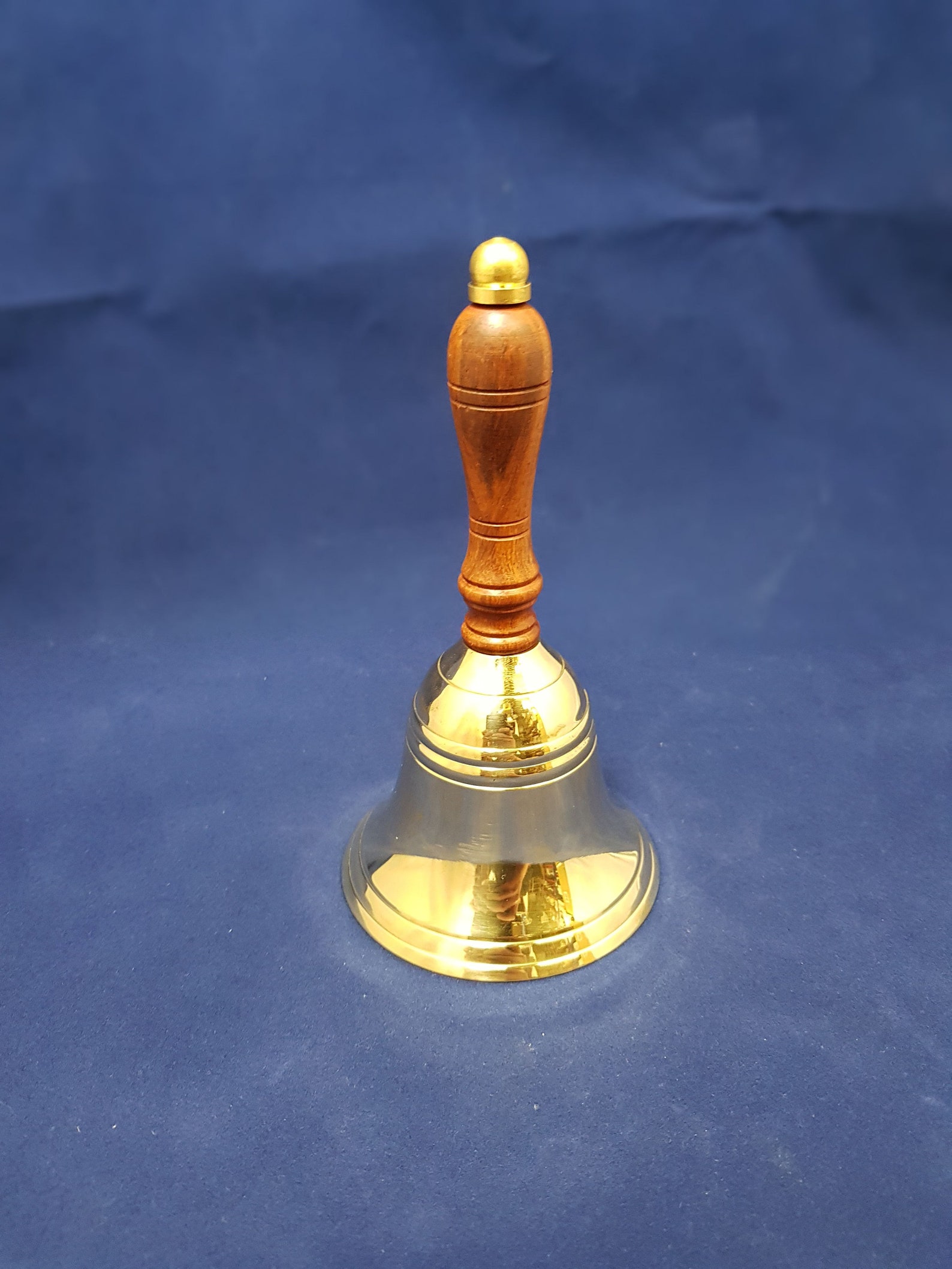 Personalised Brass Hand Bell. Engraved With Your Message | Etsy UK