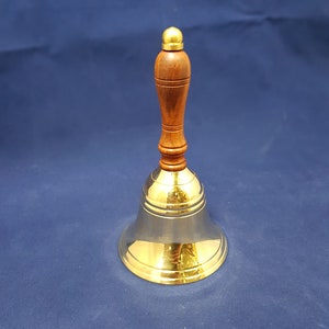 Personalised Brass Hand Bell. Engraved With Your Message | Etsy UK