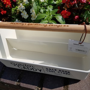 Personalised Engraved Garden Caddy. Your Message Laser Engraved in the ...