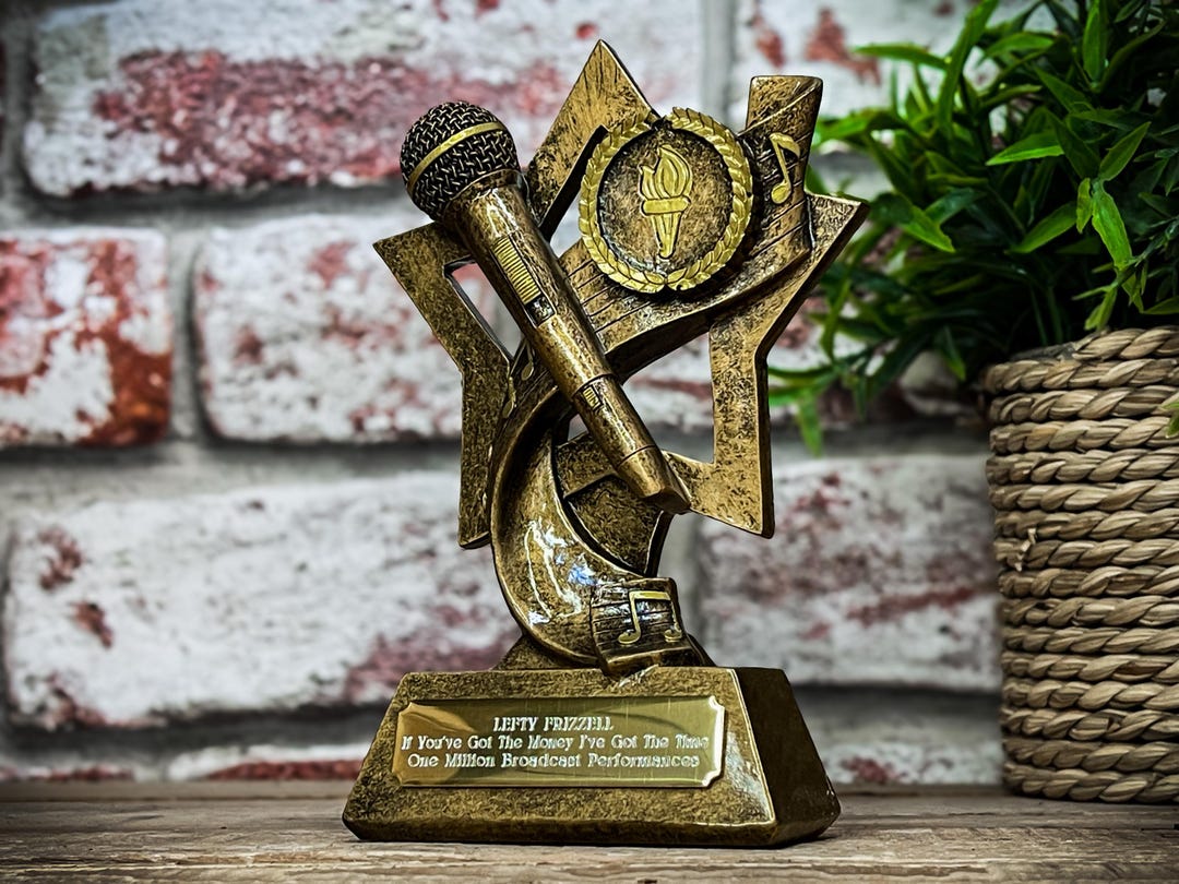 Music Trophy! Perfect for Your Own Talent Show or Party! Engraved FREE ...
