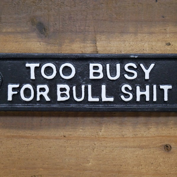 No Bull Shit Sign - Etsy