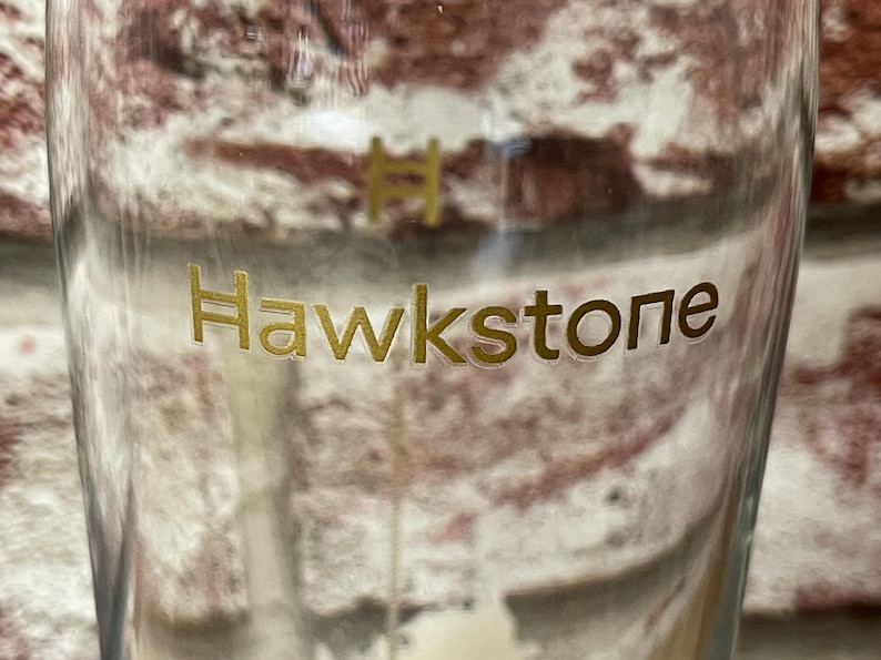 Genuine Hawkstone Brewery Personalised Pint or Half Pint Glass - Custom ...