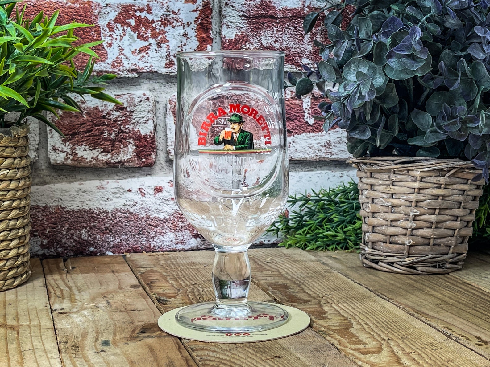 Engraved Birra Moretti Pint Glass. Personalised With Your | Etsy