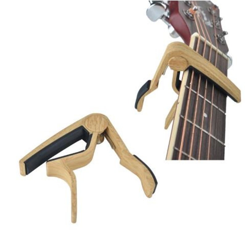 PERSONALISED Guitar Capo Wood Effect Birthday Anniversary | Etsy