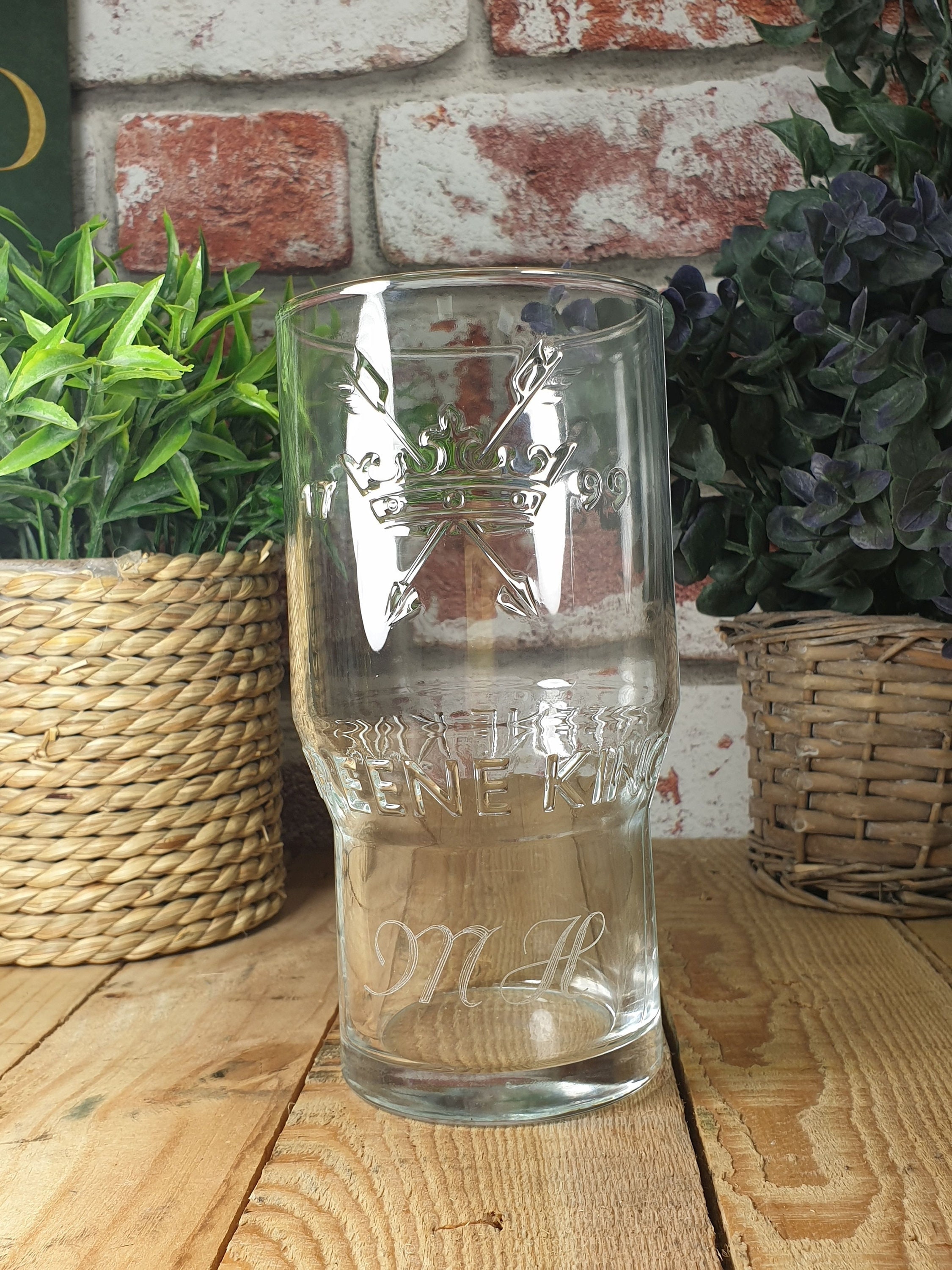 Engraved Greene King IPA Pint Glass. Personalised With Your | Etsy