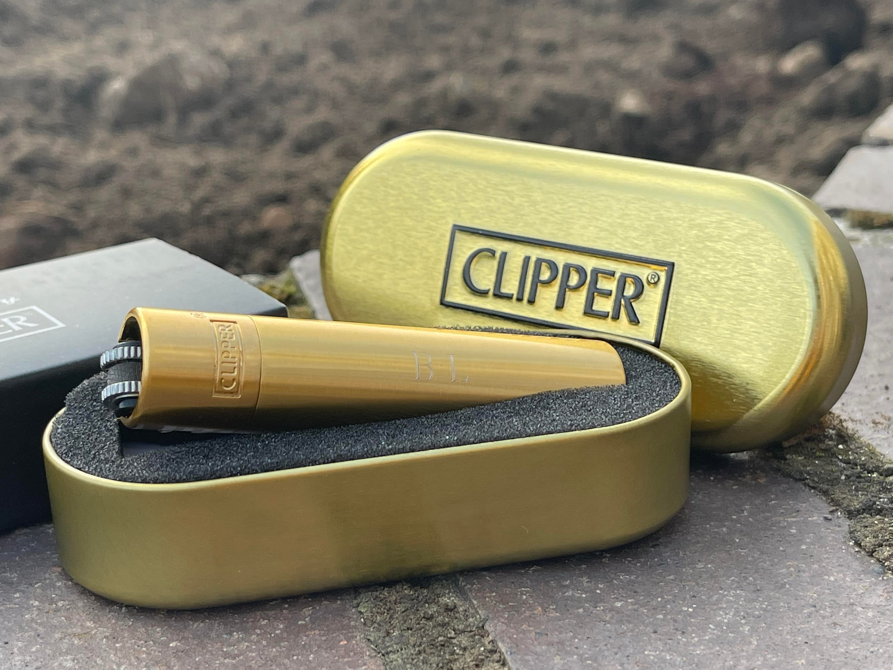 Personalised Gold Metal Clipper Engraved With Your Message - Etsy UK